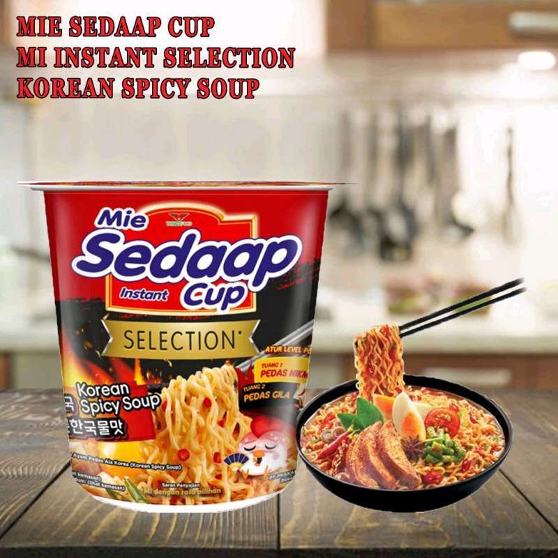 Promo MIE SEDAAP CUP SELECTION KOREAN SPICY SOUP 75 GRAM / Mie Sedap ...