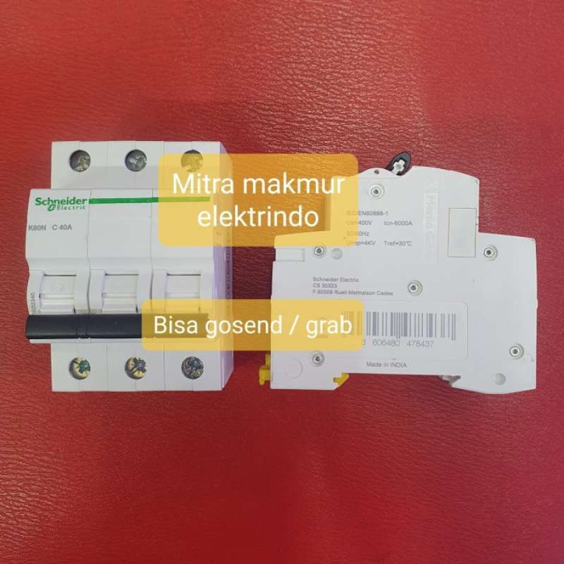 Promo Mcb schneider k60n 3p 40a / mcb schneider 3p 40a Sni 3phase 40amper Diskon 23% di Seller ...