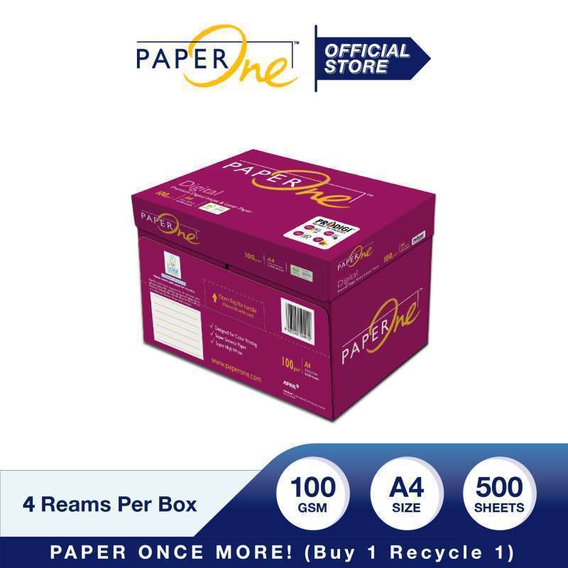 Jual New Paperone Kertas A4 100gr Digital 1 Box (2000 Lembar) Kertas ...