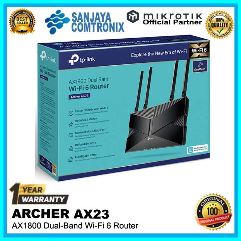 Promo Archer Ax23 Dual-band Ax1800 Wi-fi 6 Router Diskon 23% Di Seller ...