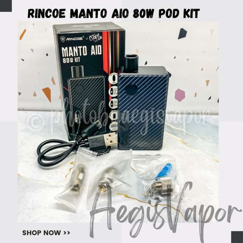 Jual RINCOE MANTO AIO 80W RBA POD KIT CARBON EDITION di Seller ...