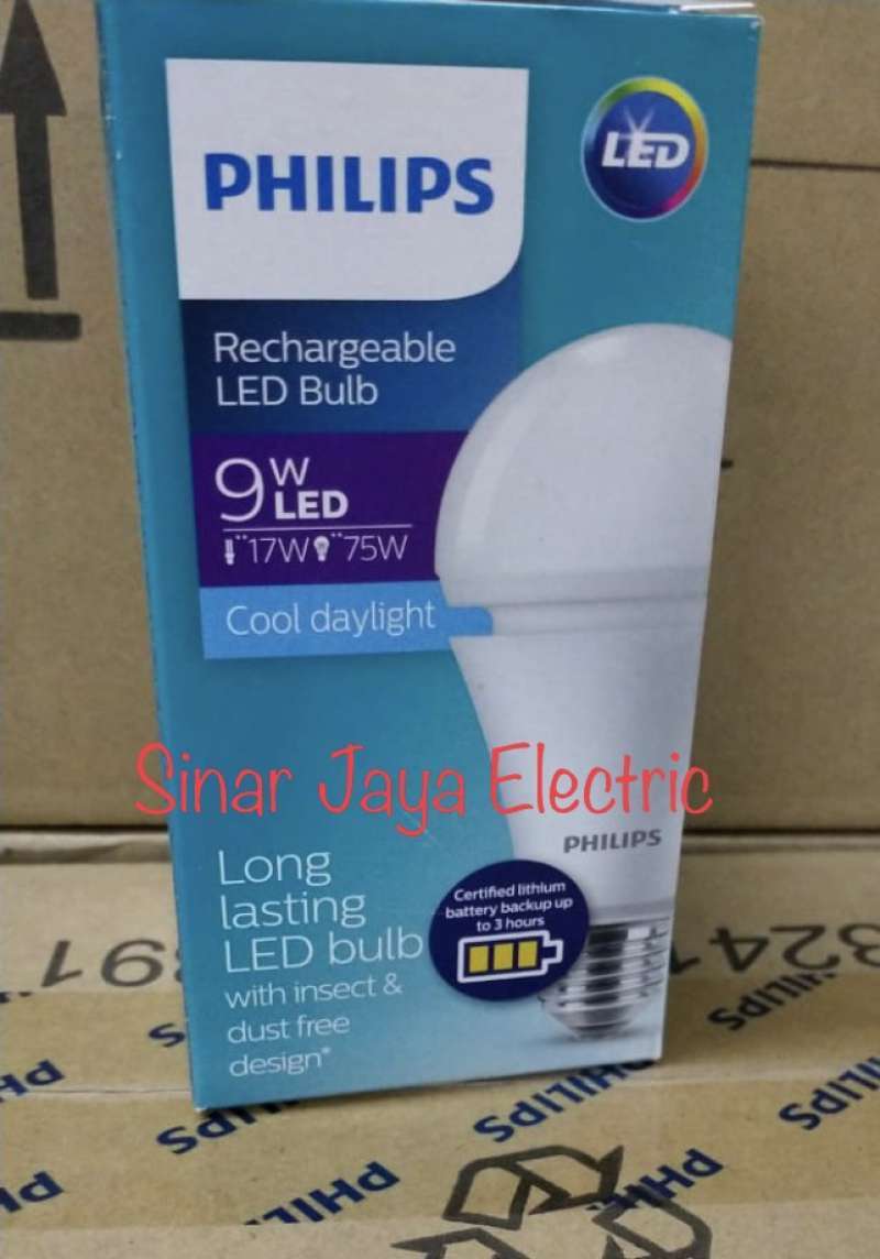 Promo Lampu Led Philips Emergency 9 Watt Putih Diskon 33% Di Seller ...