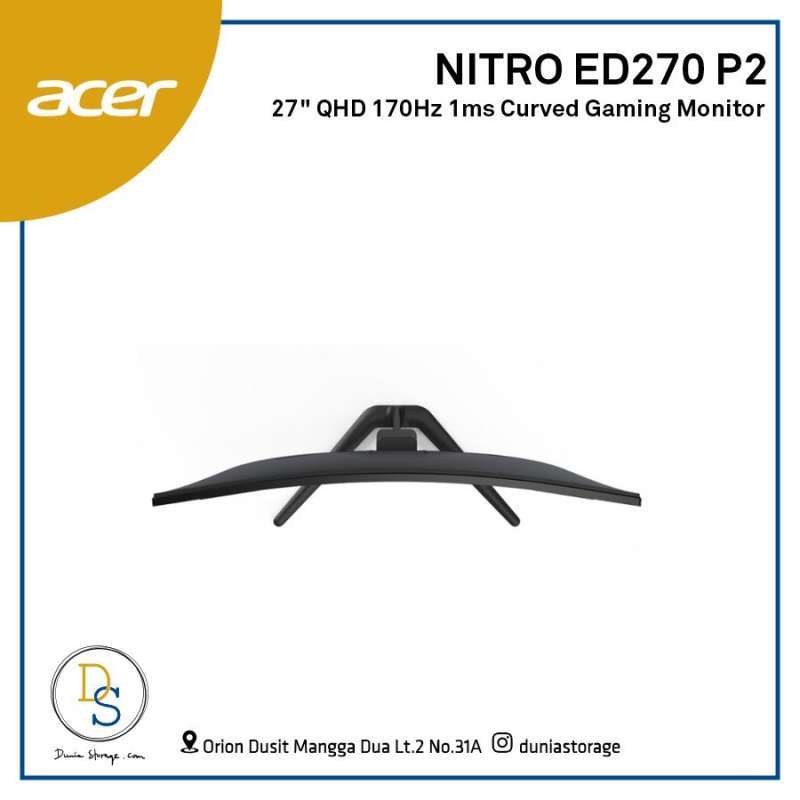 Jual Acer Nitro Ed270u P2 Curved Gaming Monitor 27 Qhd, 170hz, 1ms Di ...
