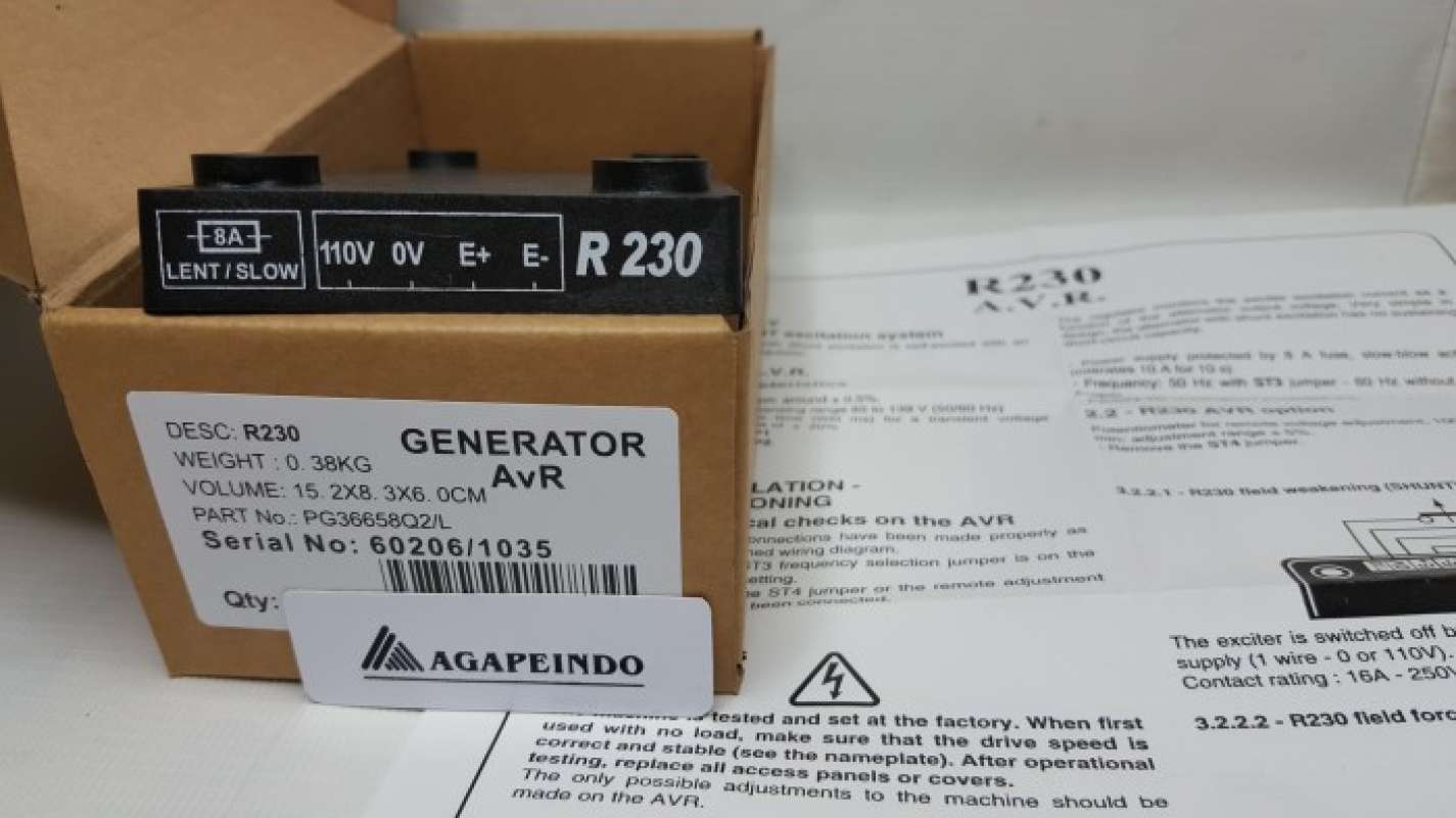 Promo Avr Generator Type R230 / Avr Genset R 230 Diskon 23% Di Seller ...