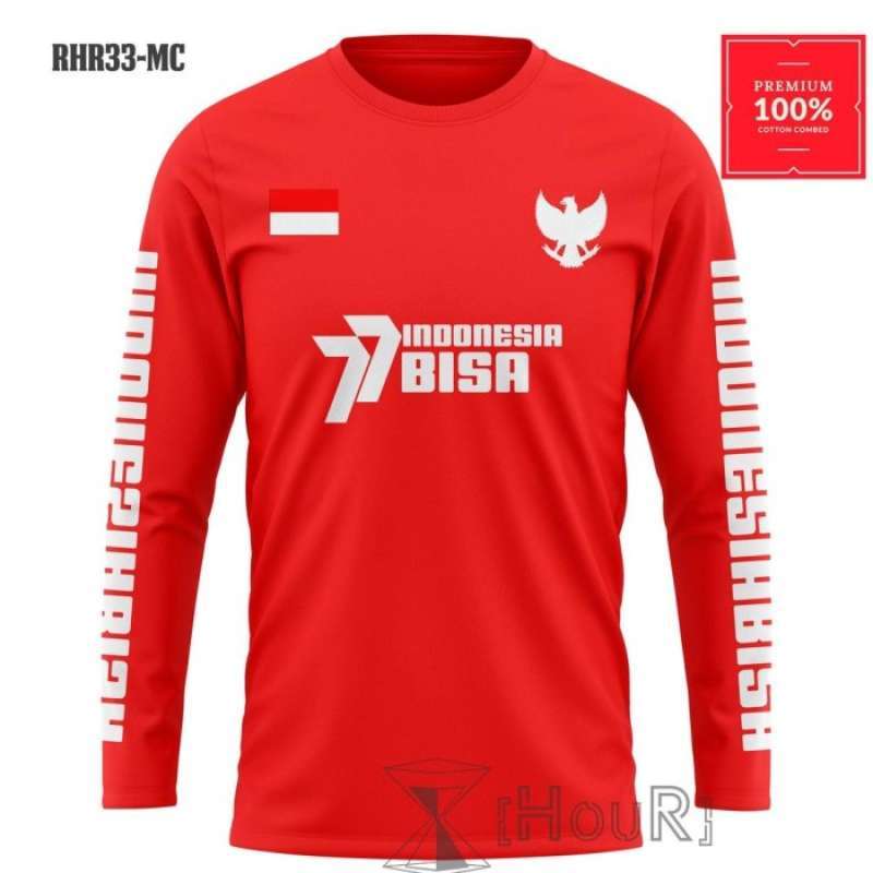 Jual Kaos Hut RI Lengan Panjang 17 Agustus Ke 77 Tahun Republik Indonesia di Seller Dapuraku ...