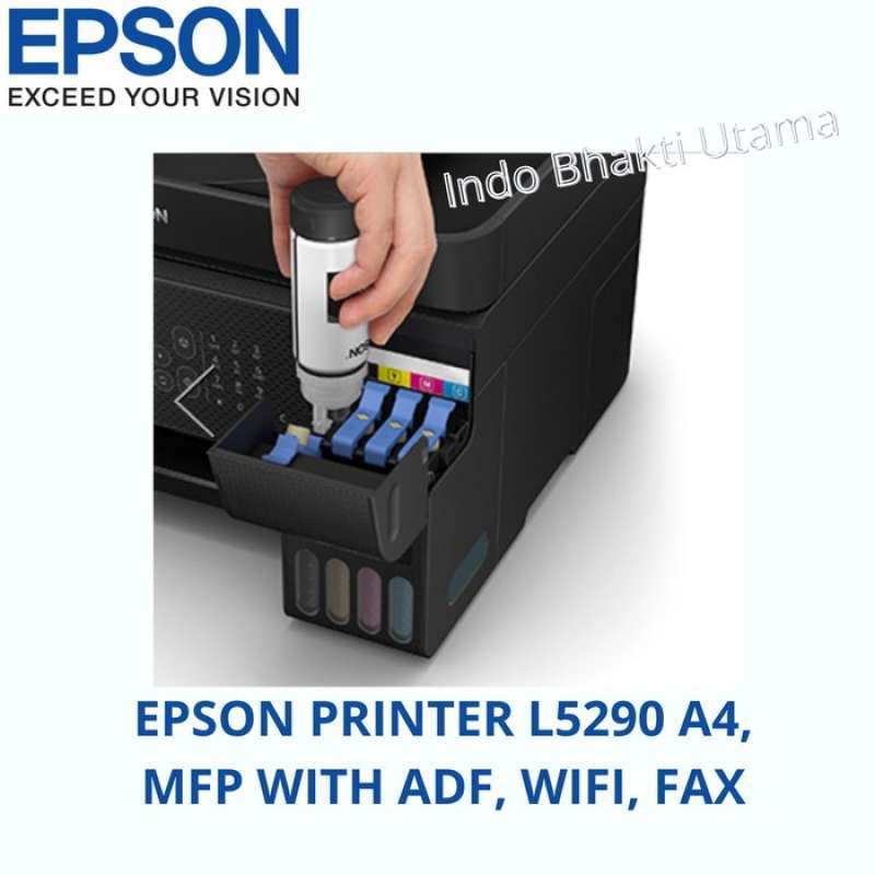 Promo Epson Printer Eco Tank L5290 Print Scan Copy Faks Wifi Adf Color ...