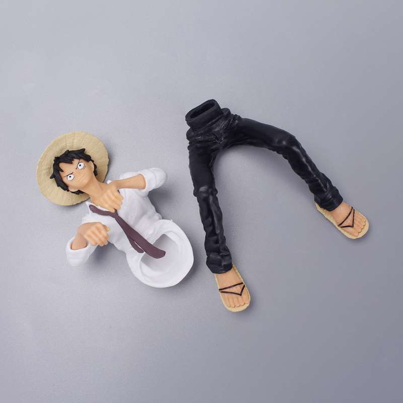 Jual Luffy Sitting Posture Shirt Color Action Figure 12cm Pvc Bags ...