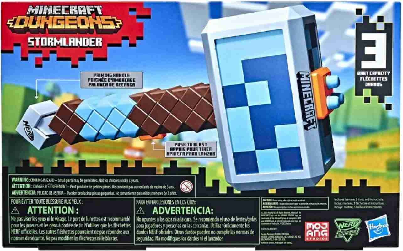 Promo Nerf Minecraft Stormlander Dart Blasting Hammer Diskon 33% Di ...