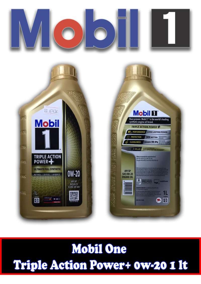 Promo Oli Mesin Mobil One 0w-20 Api SP Triple Action Power + 1lt Diskon ...