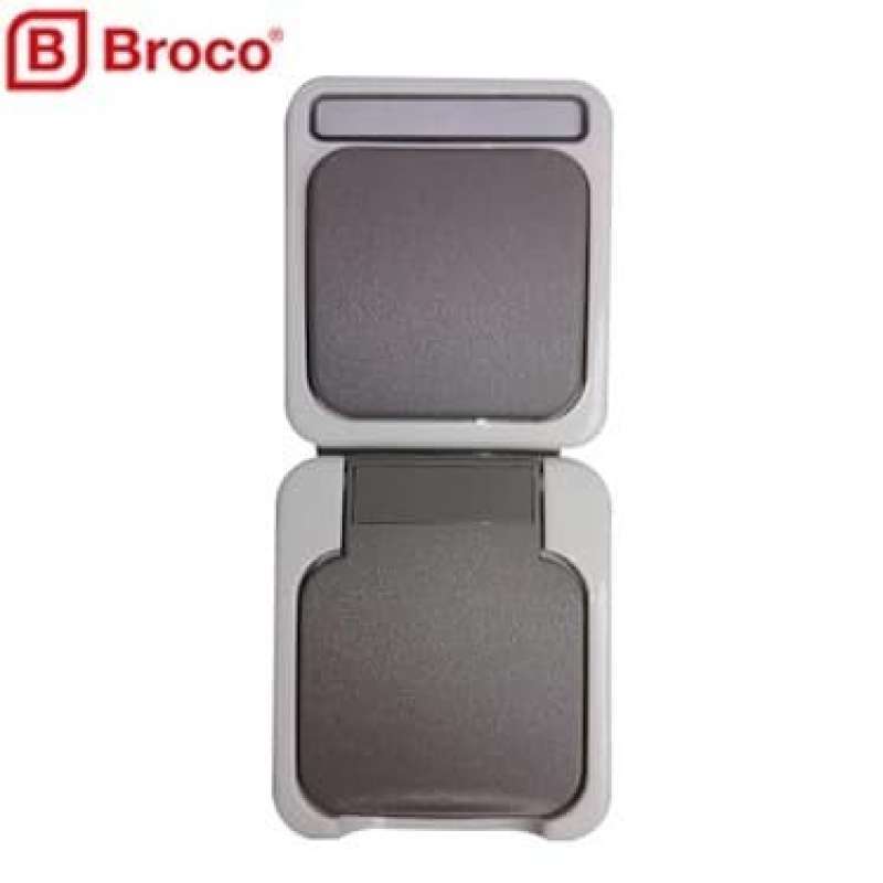 Jual Broco Atlantic Saklar Engkel + Stop Kontak Outdoor Ob Vertical ...