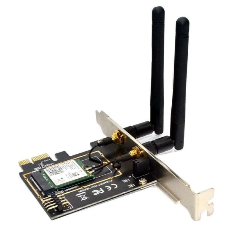 Promo wireless card m.2 wifi ax200ngw/9260ngw 2.4Gbs Bt.5 2x6dbi antena ...