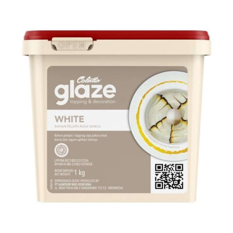 Jual Colatta Glaze Topping & Decoration White Flavor 1kg / 1 kg Bahan ...