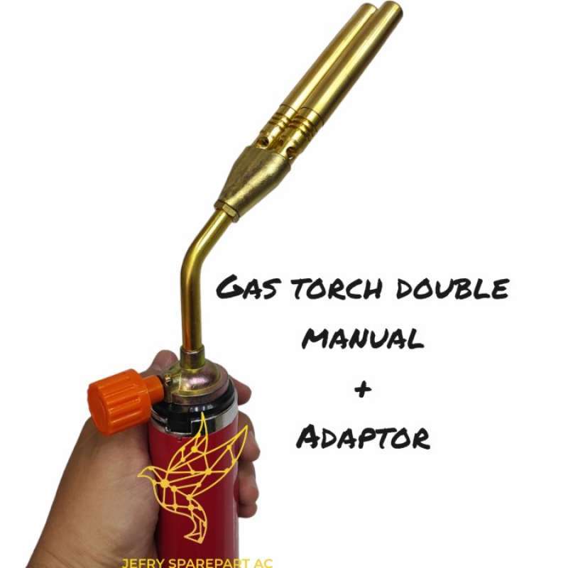 Jual Gas Torch Double Manual + Adaptor Torch Bbq Dan Pengelasan Blender ...