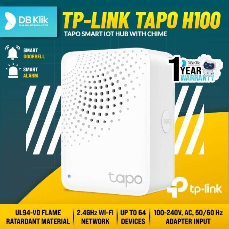 Promo Smart Hub Tp-Link Tapo H100 With Chime Smart Control - Tapo H 100 Diskon 22% di Seller ...