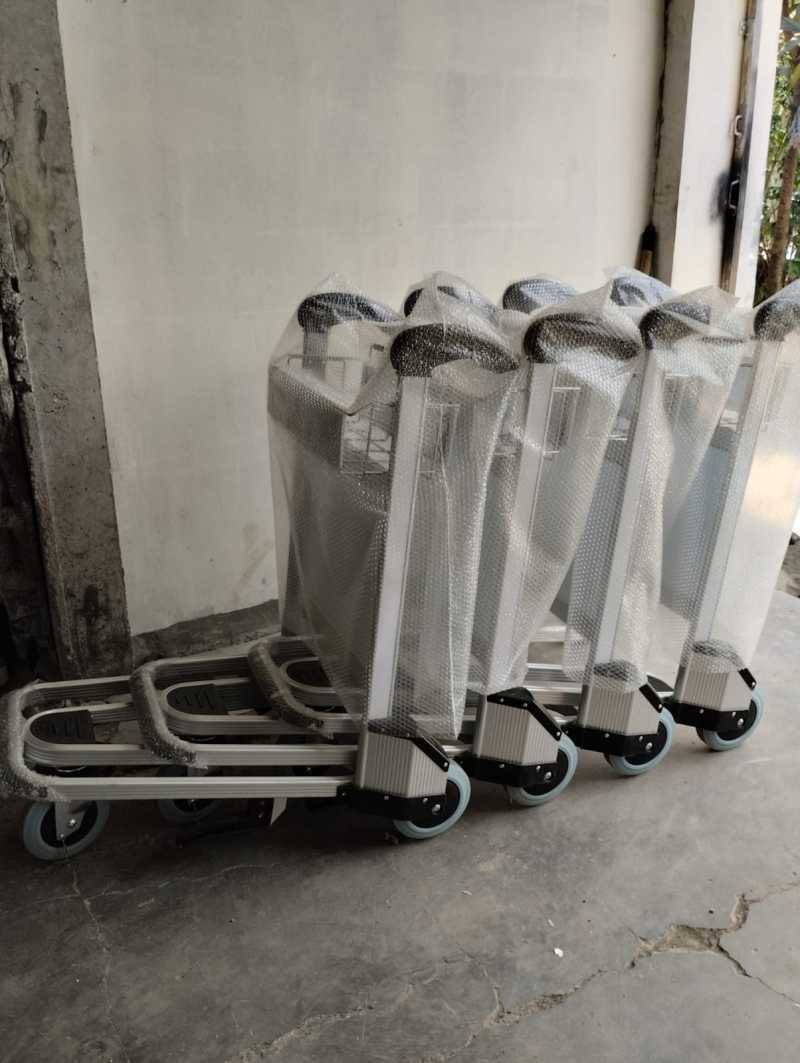 Jual Troli Bandara Alumunium / Troli Bandara Import / Airport Trolley ...