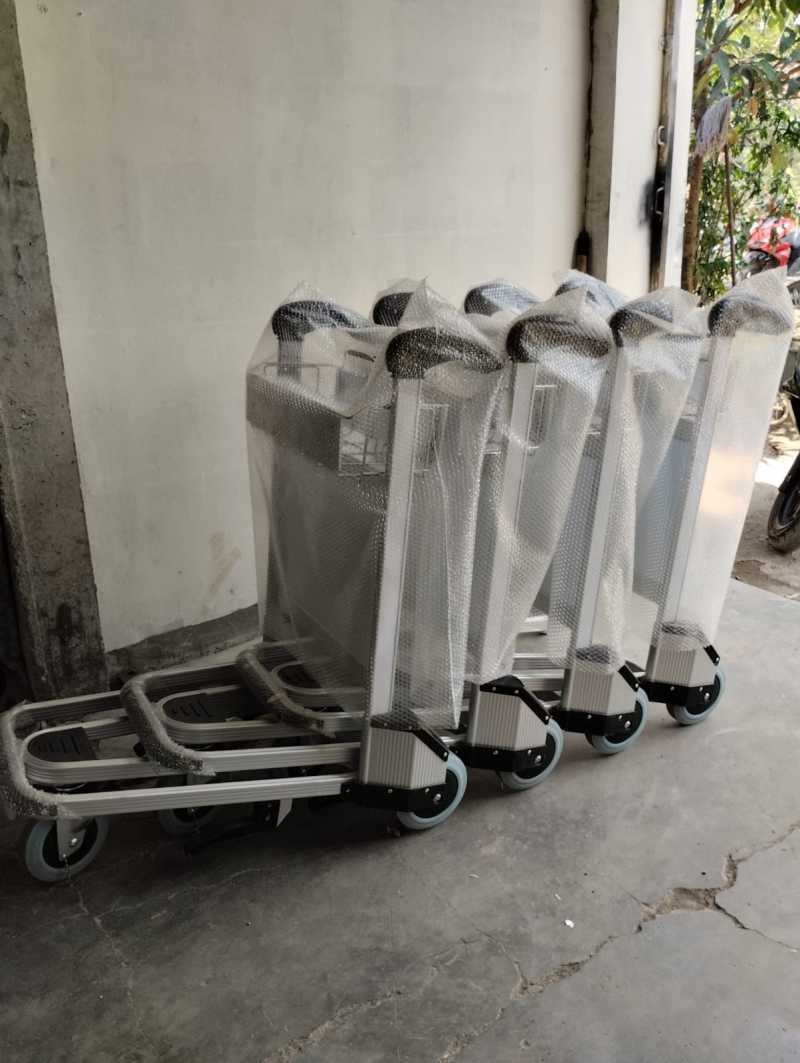 Jual Troli Bandara Alumunium / Troli Bandara Import / Airport Trolley ...