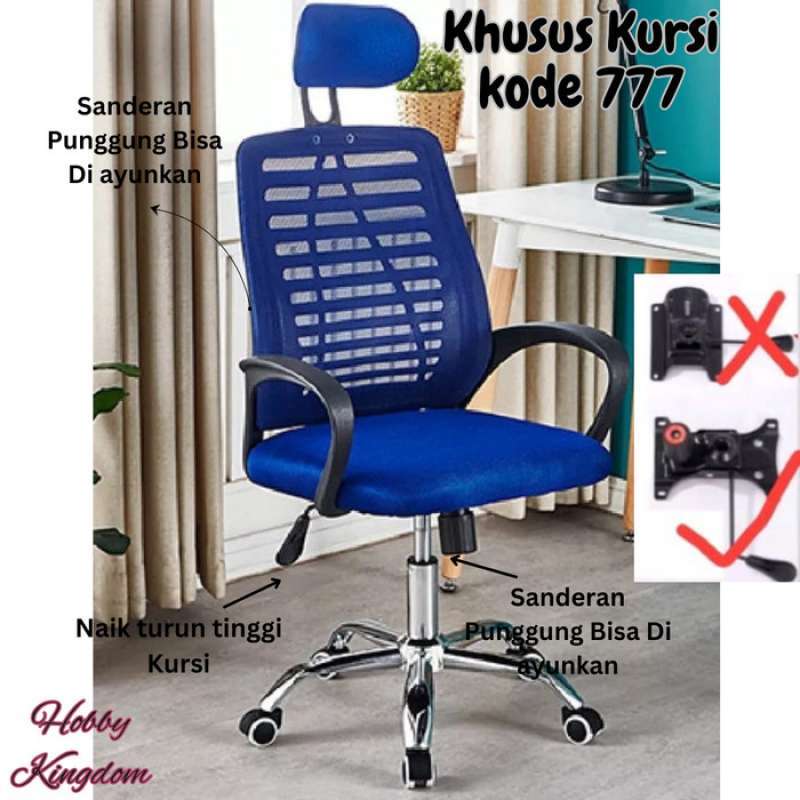 Jual Kursi Kerja Kantor Kursi Direktur Kursi Fabric Kain Kulit Type 910 ...