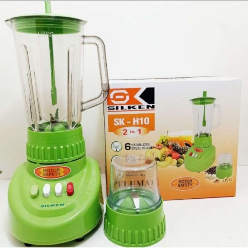 Promo Silken Sk-h10 Blender 2in1 Body Mika Bergaransi Diskon 23% Di Seller Indah Jaya Mandiri ...