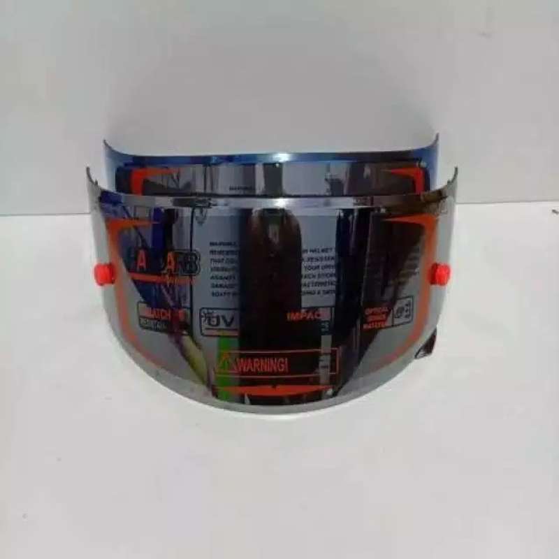 Promo Kaca Helm Flat Visor Iridium Blue Silver Gold Nhk Gp1000 / Tear ...