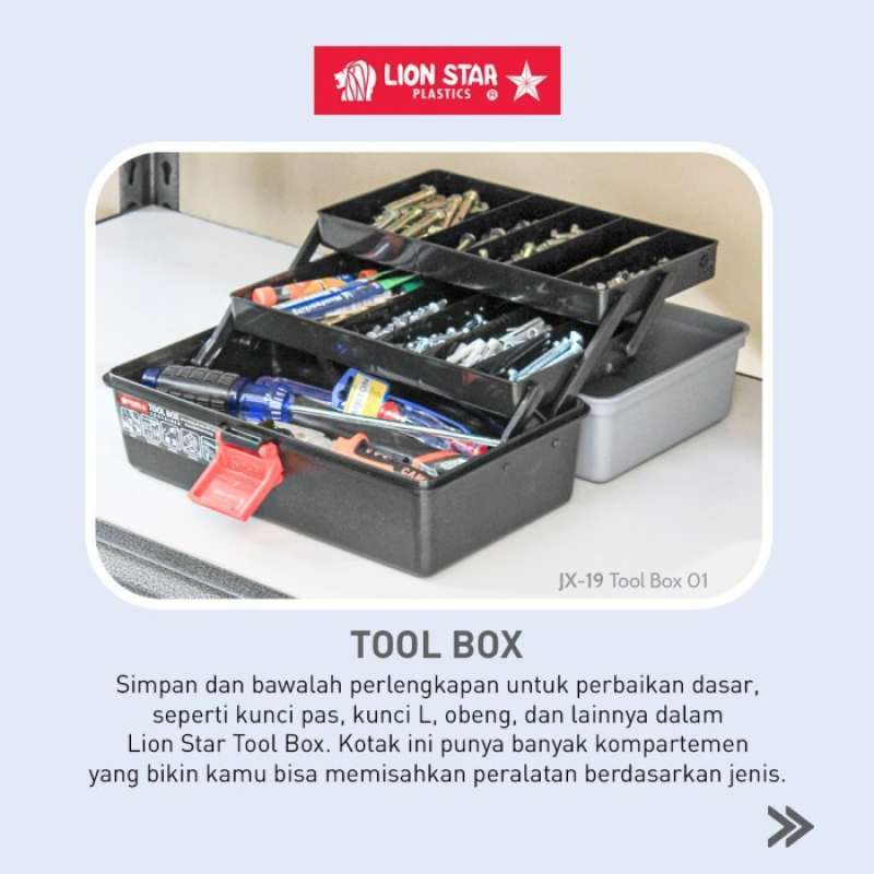 Jual Tool Box Toolbox Lion Star Kotak Perkakas Penyimpanan Tamiya ...