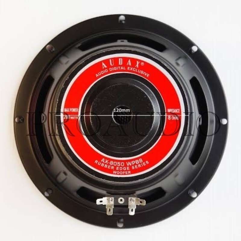 Jual speaker audax 8 inch AX-8050 WPB8 rubber edge series woofer MKII ...