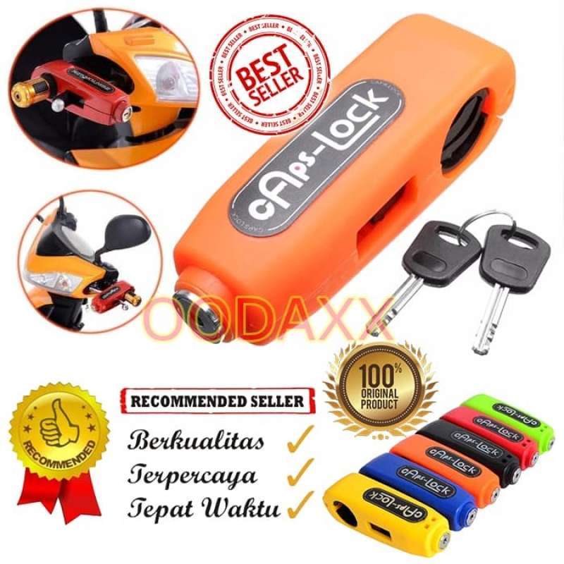 Promo Gembok Anti Maling/Kunci Gembong Rem Motor-Griplock Caps Lock ...