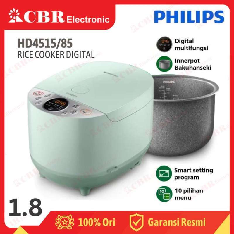 Jual Rice Cooker Digital 1.8l Philips Hd4515/85 - Green - Batam Di ...
