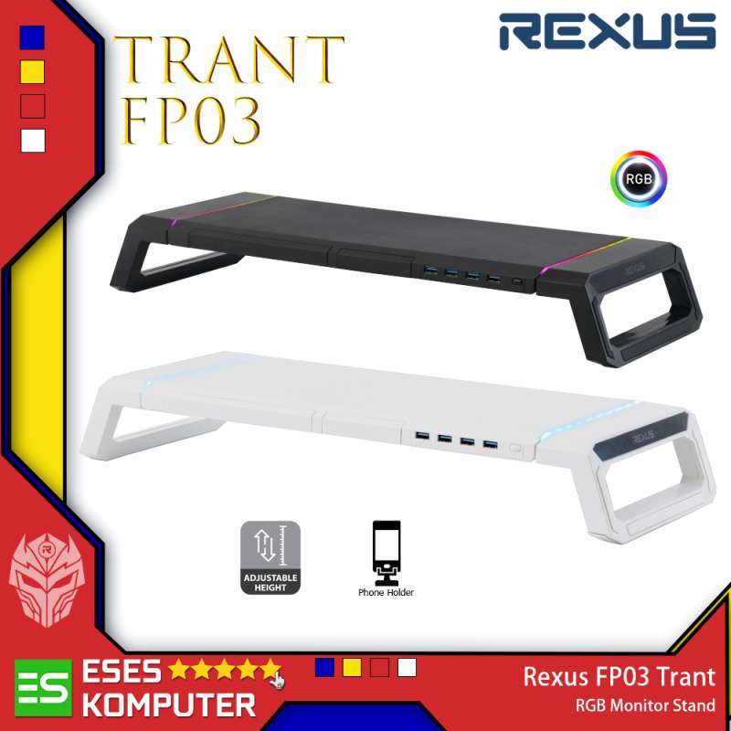 Jual Monitor Stand Rexus Trant Fp03 Rgb | Dudukan Monitor / Laptop ...