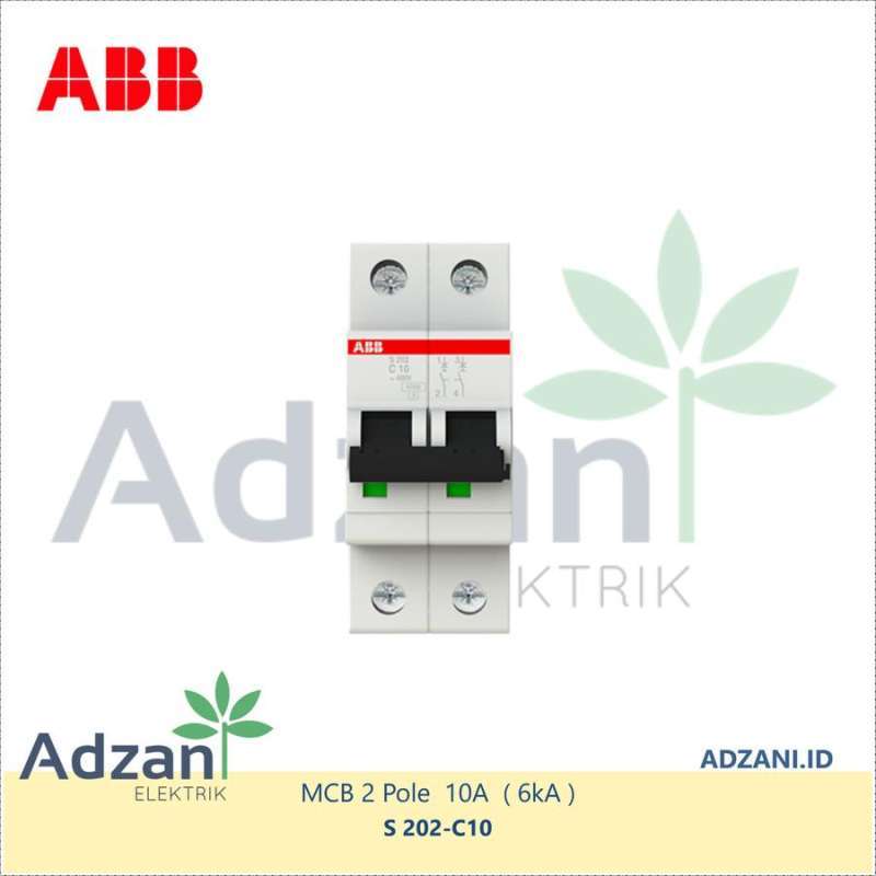 Jual Abb Mcb 2p 10a 6ka S202-c10 2cds252001r0104 Di Seller Adzani Elektrik Official Store ...