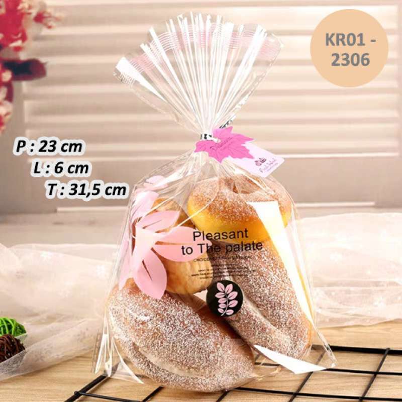 Promo Plastik Roti Kr01-2306 Plastik Roti Sisir Roti Bantal Donut ...