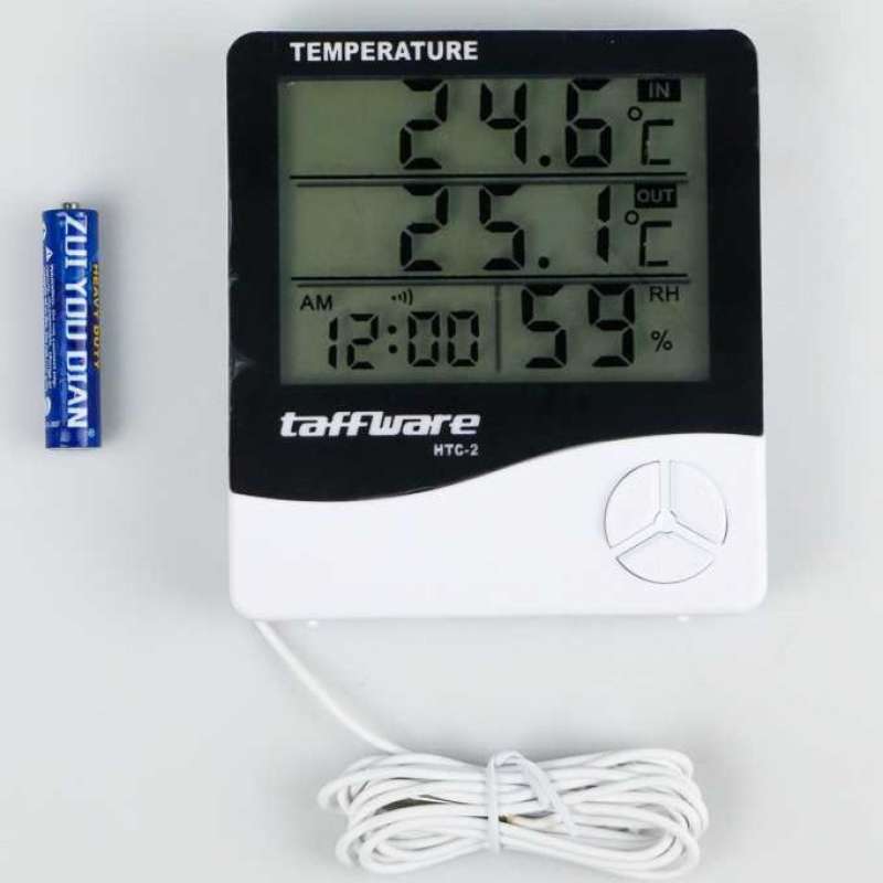 Jual Digital Temperatur Termometer Suhu Sensor Luar Dalam Ruangan Di ...