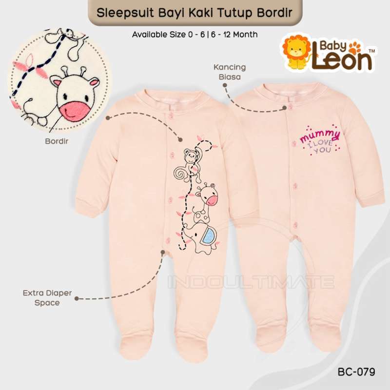 Jual 1 Pcs Baby Leon Jumpsuit Bayi Kaki Tertutup Bc-079 Lengan Panjang ... Jual 1 Pcs Baby Leon Jumpsuit Bayi Kaki Tertutup Bc-079 Lengan Panjang ...
