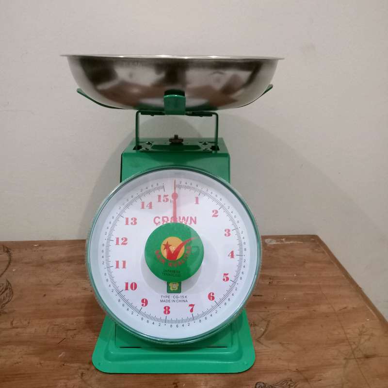 Jual Crown Timbangan Buah Jarum Manual Duduk Besi - 15 Kg Di Seller Galaxy Jaya Tangerang ...