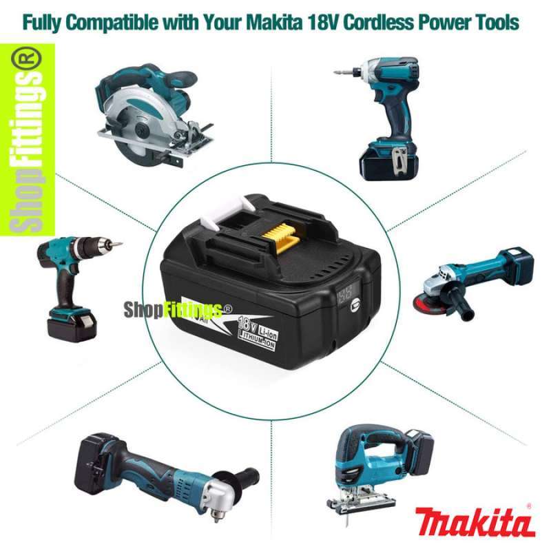 Promo Makita Battery Bl 1830 B 18v Lxt Lithium Ion 3.0ah Baterai X 1 ...