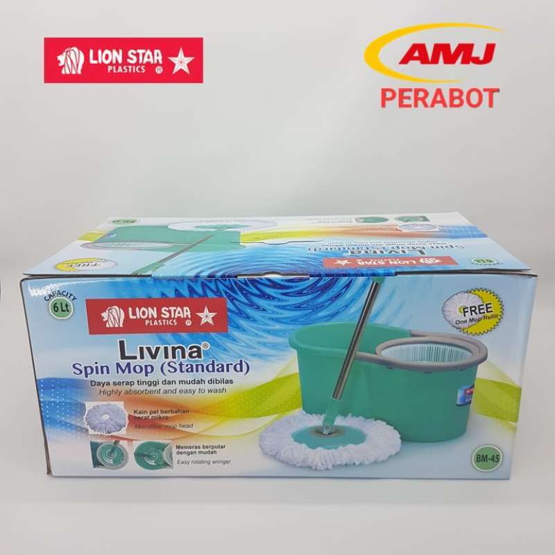 Jual Lion Star Spin Mop Standard Pel Lantai Putar Di Seller Amj Perabot ...