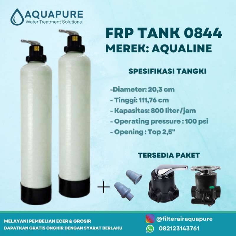 Promo Tangki FRP 0844 line / Tangki filter 800 liter / Tabung Filter ...