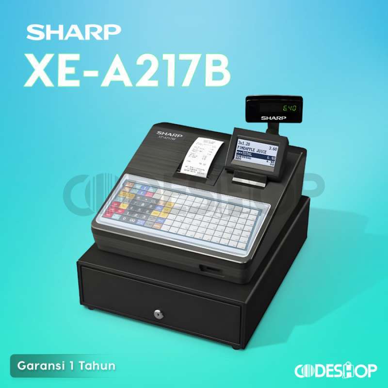 Promo Cash Register Sharp Xe-a217b- Mesin Kasir Sharp - Xe-a217 B Resto Diskon 23% Di Seller ...
