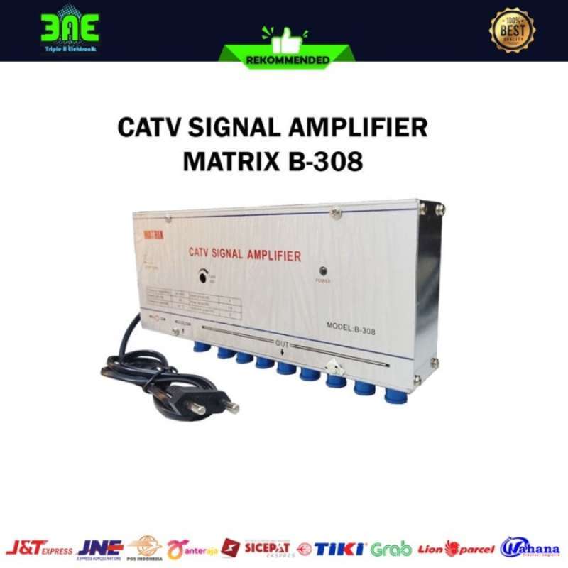 Promo Booster Matrix 308 Splitter 8 Way 30db Penguat Sinyal Antena TV ...