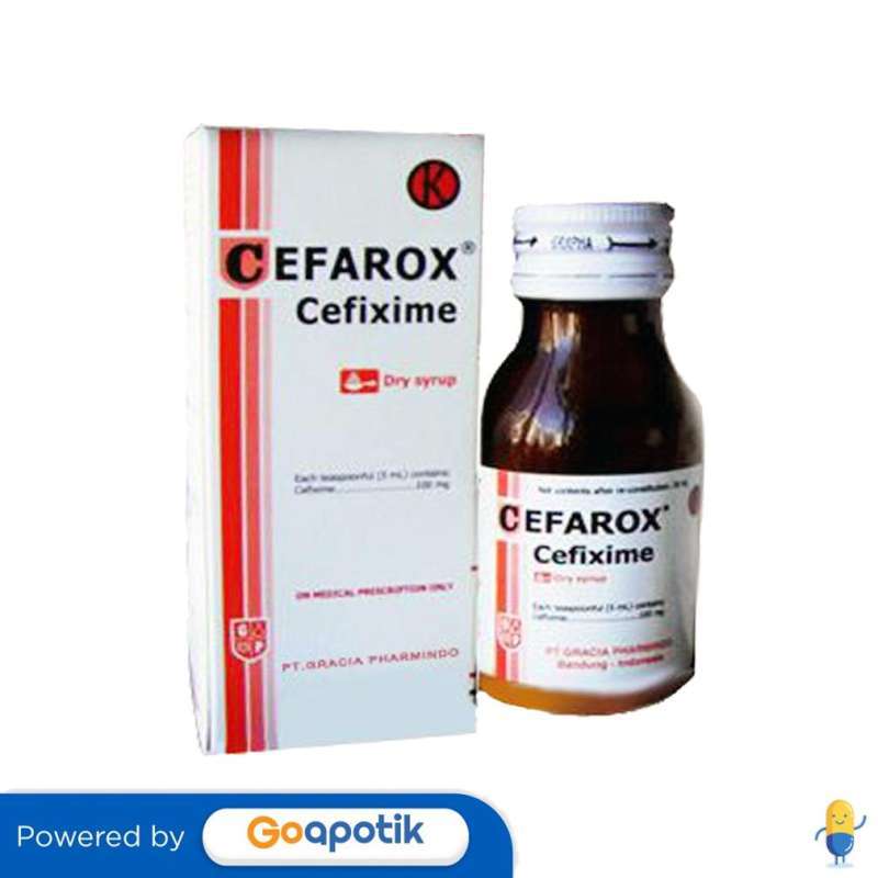 Jual Cefarox 100 Mg/5 Ml Dry Syrup 30 Ml Di Seller Apotek Guna Sehat ...