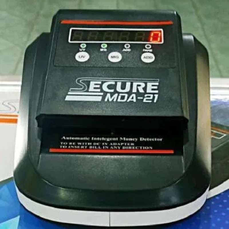 Promo Alat Detektor Pendeteksi Uang Secure MDA-21 Money Detector Diskon 13% di Seller ...