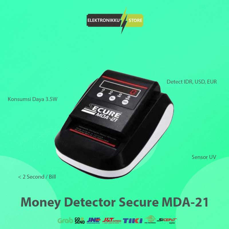 Promo Alat Detektor Pendeteksi Uang Secure MDA-21 Money Detector Diskon 13% di Seller ...