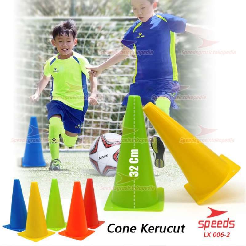 Jual Speeds Cone Kerucut Pembatas Latihan Futsal Marker Olahraga 32cm ...