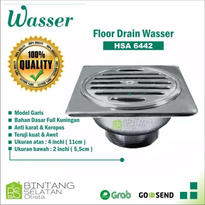 Promo Floor Drain Wasser Hsa 6442 Diskon 33% Di Seller Majuberjaya ...