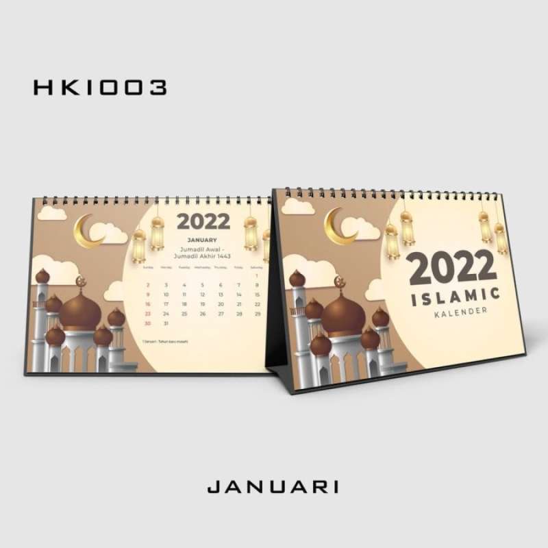 Jual kalender islami 2022 kalender 2022 aesthetic kalender meja duduk ...