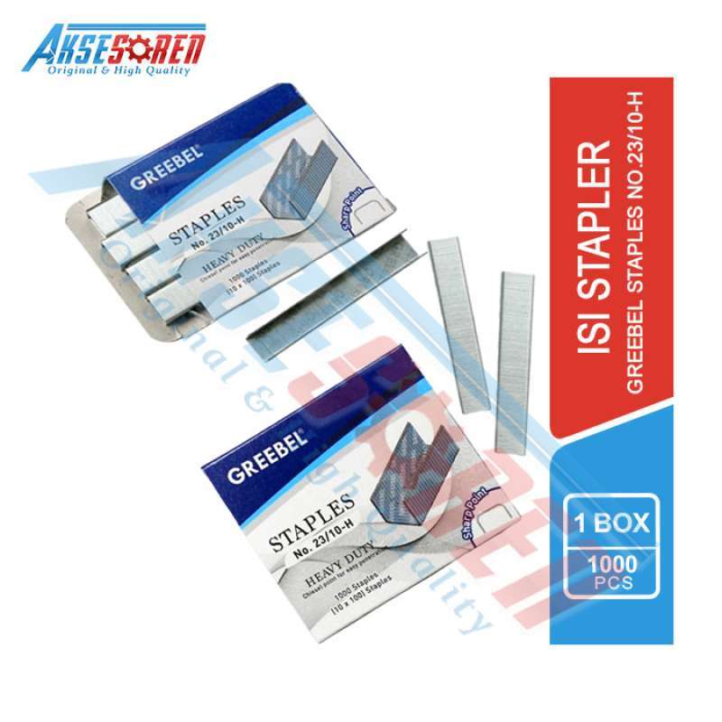 Jual Aksesoren Isi Staples Greebel 1 Box / Refill Stapler / Isi Ulang ...