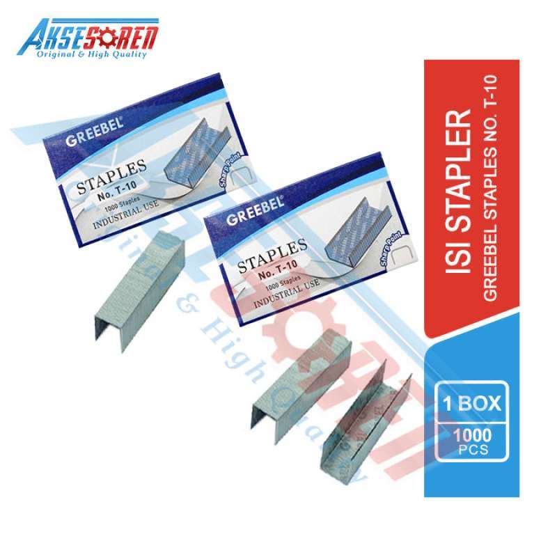 Jual Aksesoren Isi Staples Greebel 1 Box / Refill Stapler / Isi Ulang ...
