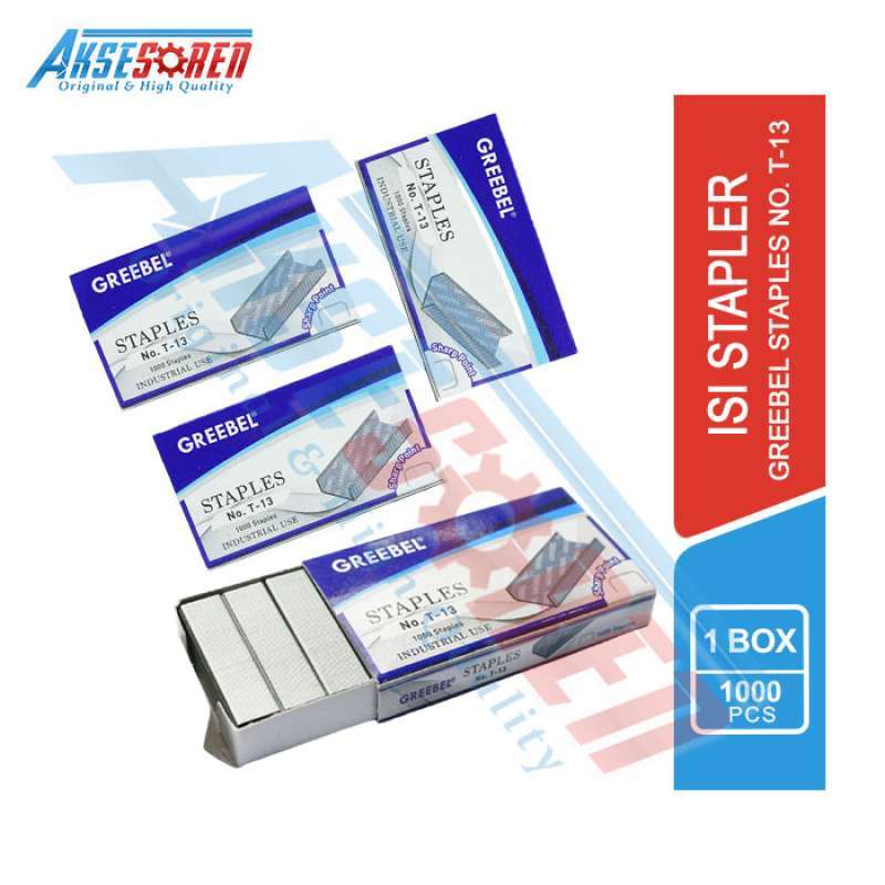 Jual Aksesoren Isi Staples Greebel 1 Box / Refill Stapler / Isi Ulang ...