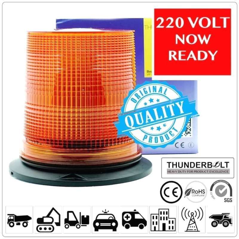 Promo Lampu Rotary Warning Light 220 Volt Thunderbolt Extra Bright ...
