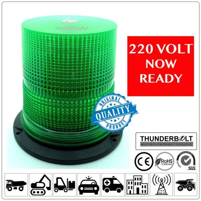 Promo Lampu Rotary Warning Light 220 Volt Thunderbolt Extra Bright ...