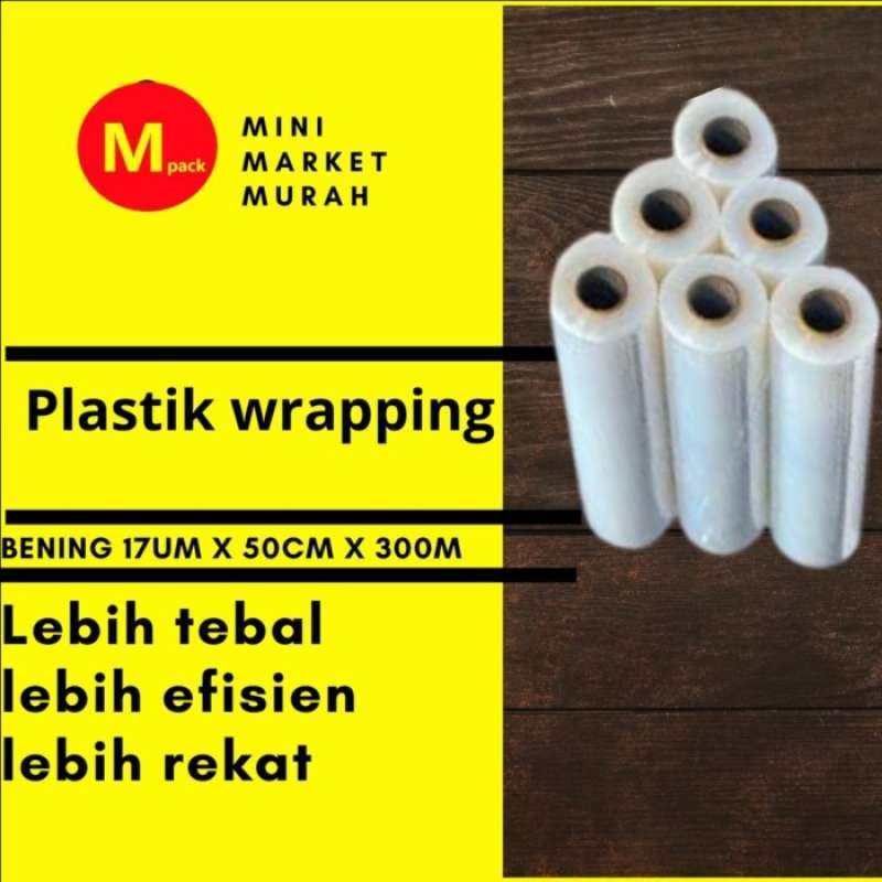 Promo Stretch Film - Wrapping Barang Bening 17Um X 50Cm X 300M Diskon ...